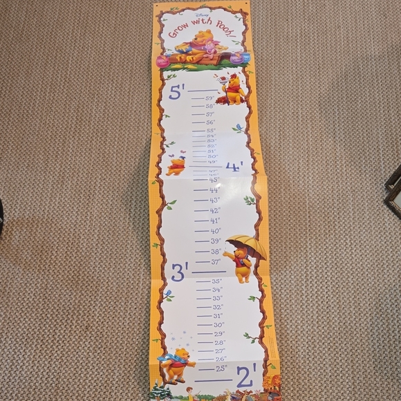 Disney | Other | Disney Grow With Pooh Growth Chart | Poshmark